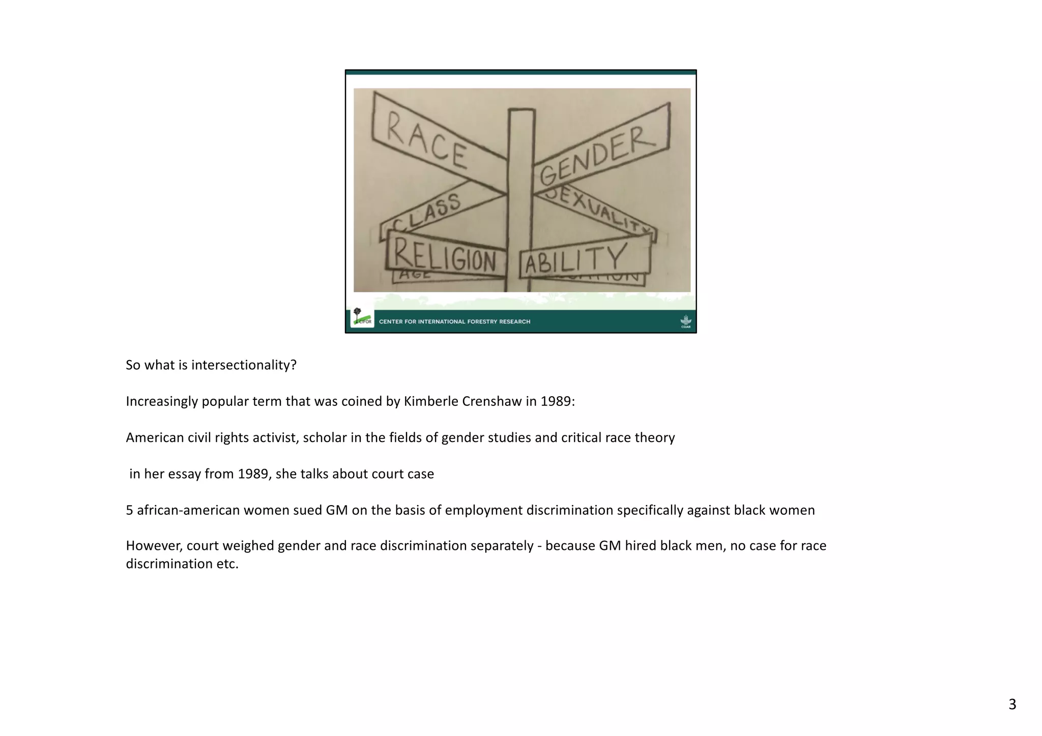 Intersectionality: What does it mean and how can we better engage with ...