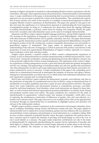 Intersectionality in Organizations | PDF