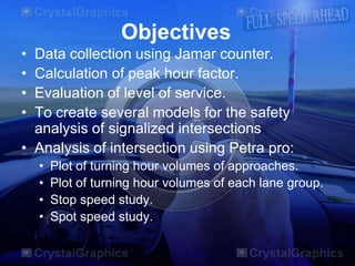 Intersection analysis and data collection using jamar counter | PPT