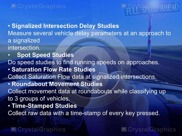 Intersection analysis and data collection using jamar counter | PPTX ...