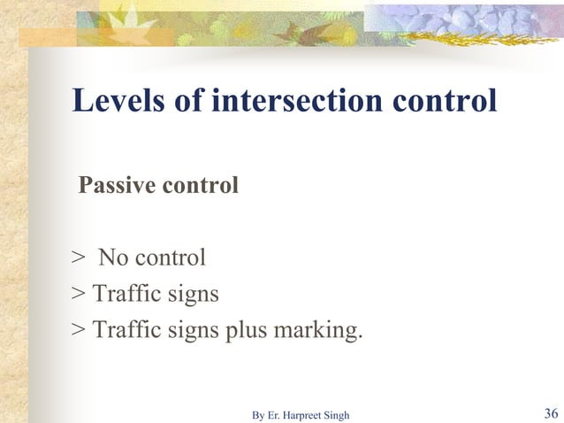Intersection designs ppt | PPT
