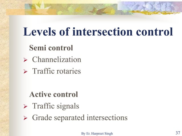 Intersection designs ppt | PPT
