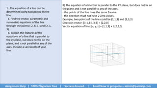 Intersections Unit Assignment - Virtual High School (VHS) - MCV4U | PPTX