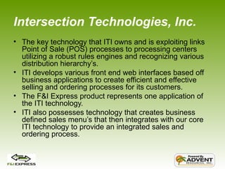 Intersection Technologies Overview April2009 | PPT | Automotive ...