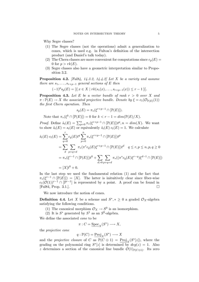Notes On Intersection Theory Pdf