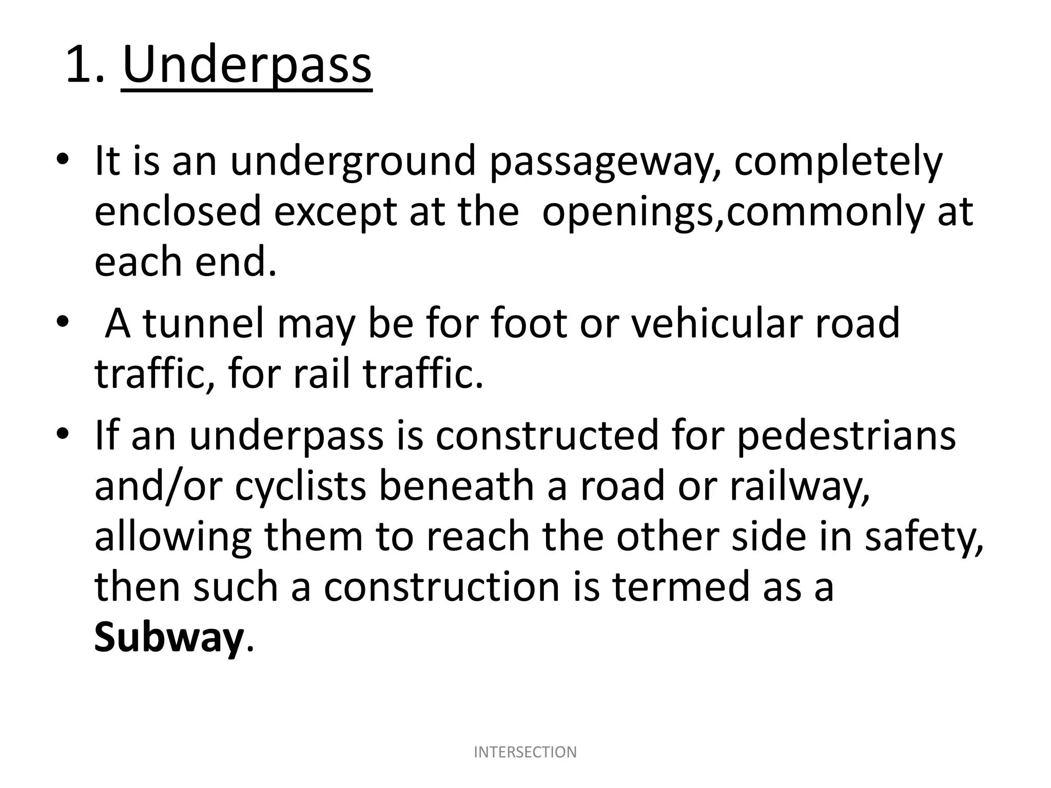 Intersection,types | PPTX