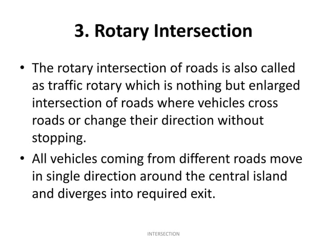 Intersection,types | PPT