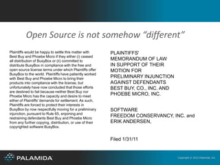 Palamida Open Source Compliance Solution | PPTX