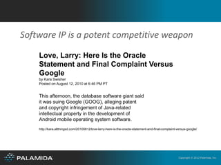 Palamida Open Source Compliance Solution | PPTX