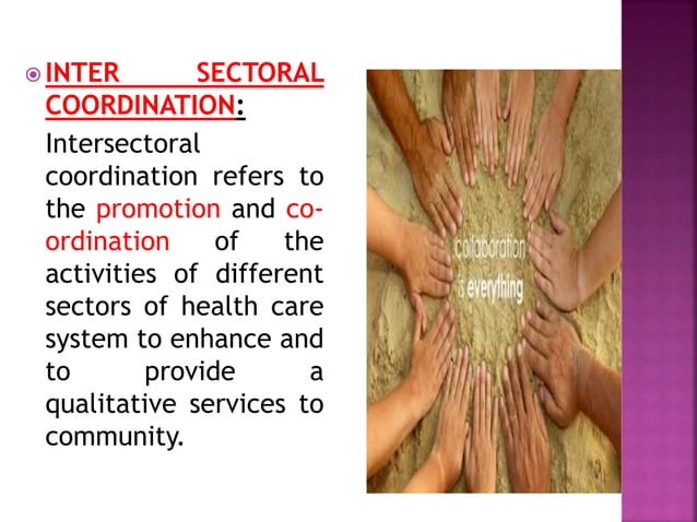 Inter sectoral coordination | PPTX