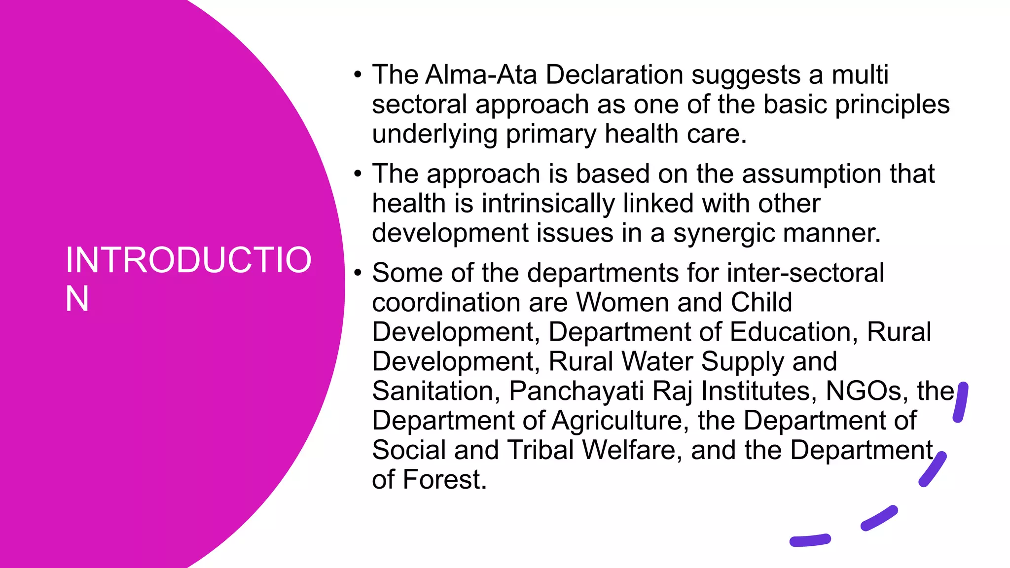 Intersectoral coordination | PPTX