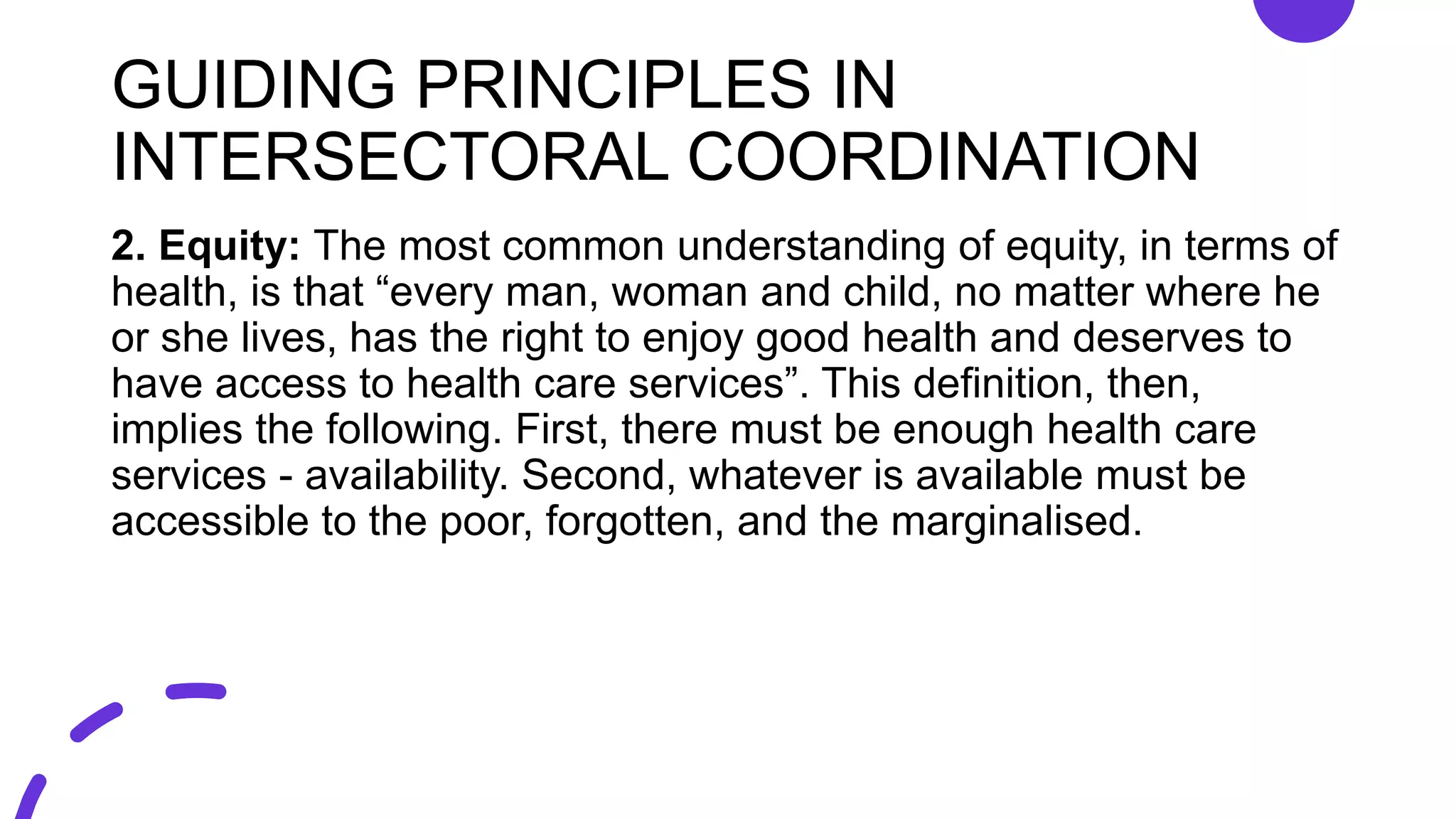 Intersectoral coordination | PPTX