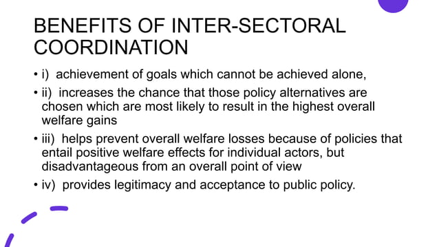 Intersectoral coordination | PPTX | Parenting | Family and Relationships