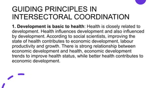 Intersectoral coordination | PPTX