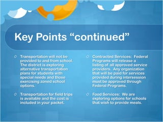 Intersession planning | PPTX