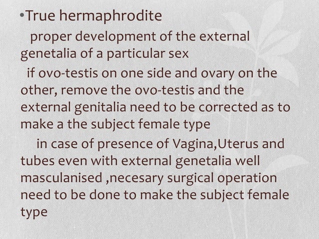 Intersex And Microscopic Identification Of Sex Pptx