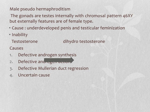 Intersex And Microscopic Identification Of Sex
