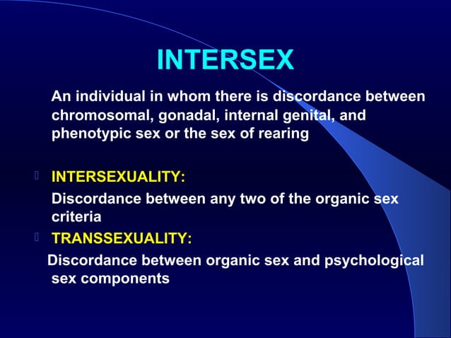 Intersex ppt by arch | PPT | Endocrine and Metabolic Diseases ...