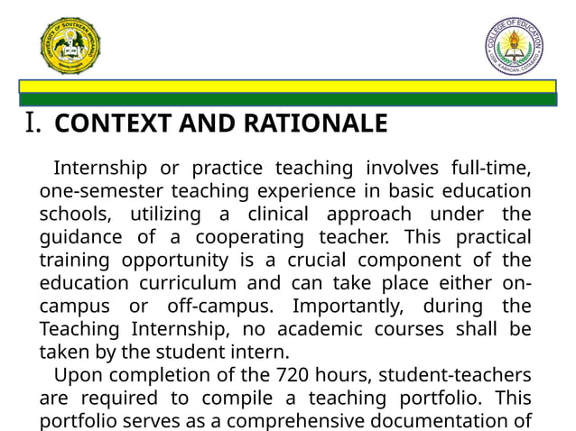 INTERSHIP-PLAN for teaching internship program for education ...