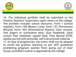 INTERSHIP-PLAN for teaching internship program for education ...
