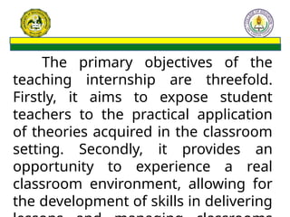 INTERSHIP-PLAN for teaching internship program for education ...