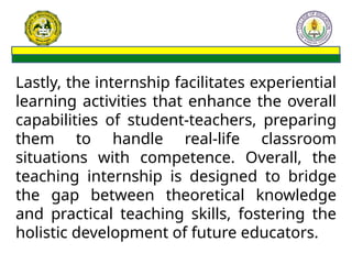 INTERSHIP-PLAN for teaching internship program for education ...