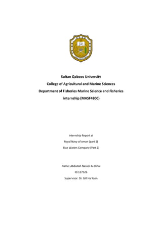 INTERSHIP in hydrogragh offec and bluewater company | PDF