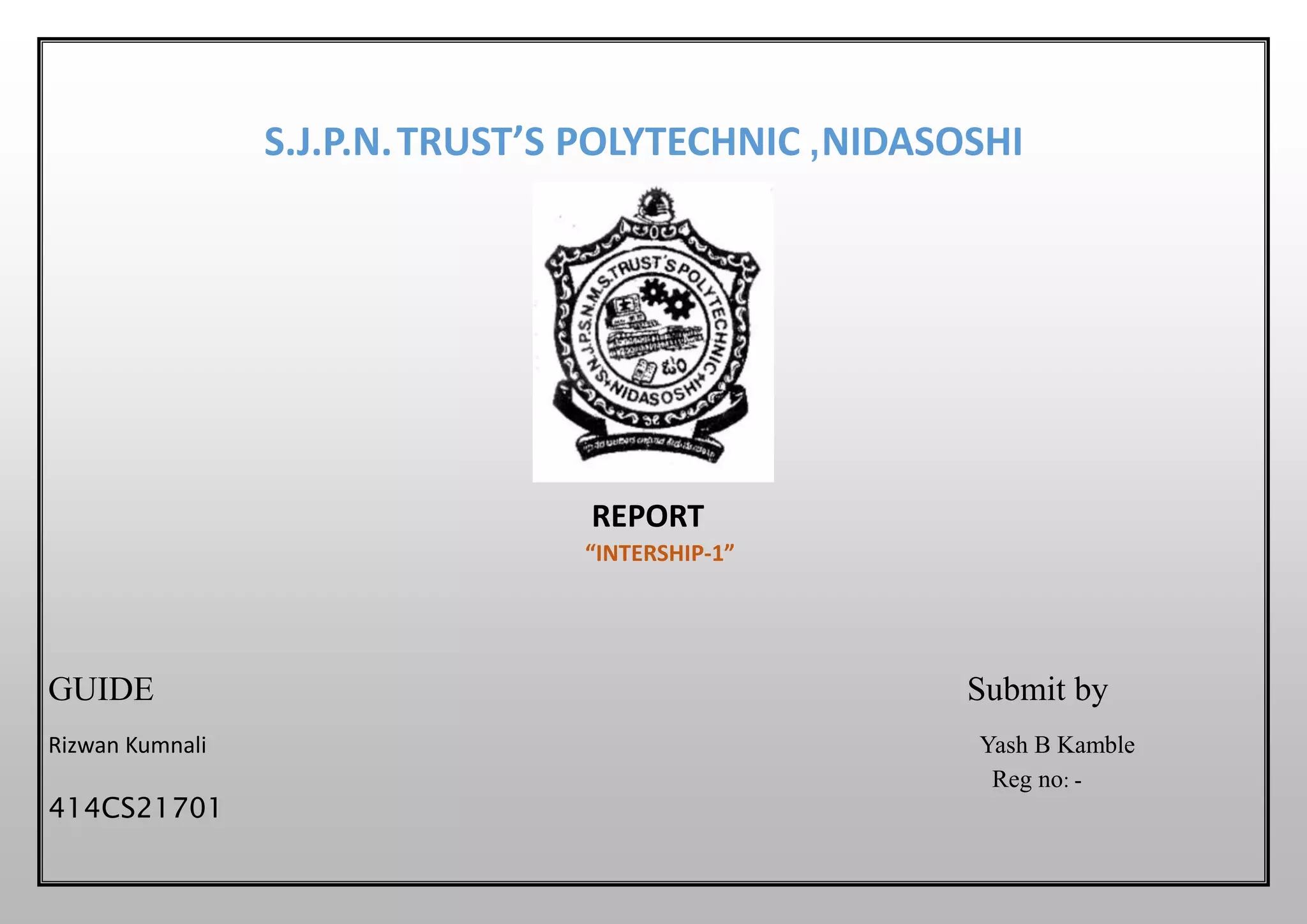 Intership Report | PPTX