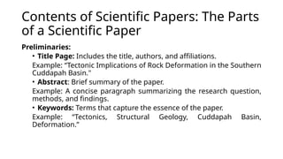 Internship Notes - Unit 1: Scientific Writing and Reporting | PPTX
