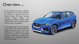 car rental project using php and having great content | PPTX