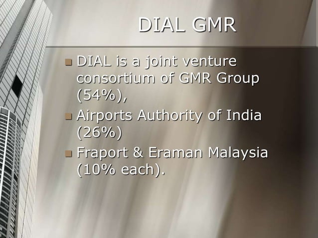 Presentation On GMR Group | PPTX