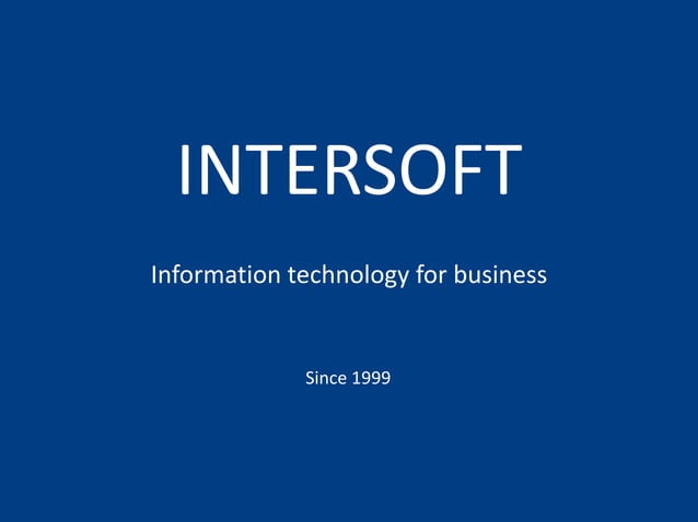 Intersoft Ltd Ukraine | PPT