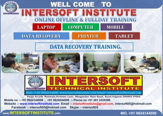 data recovery training course online offline INTERSOFT | PPT