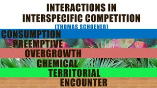 Ecology: Interspecific Competition | PPTX