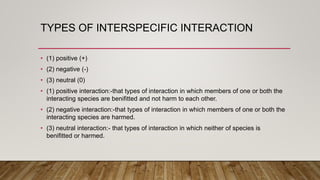 Interspecific association | PPTX