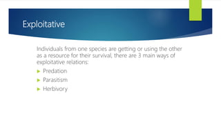 Interspecific relations | PPT