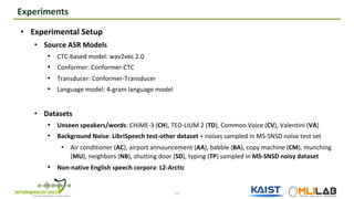 C. Kim, INTERSPEECH 2023, MLILAB, KAISTAI | PDF