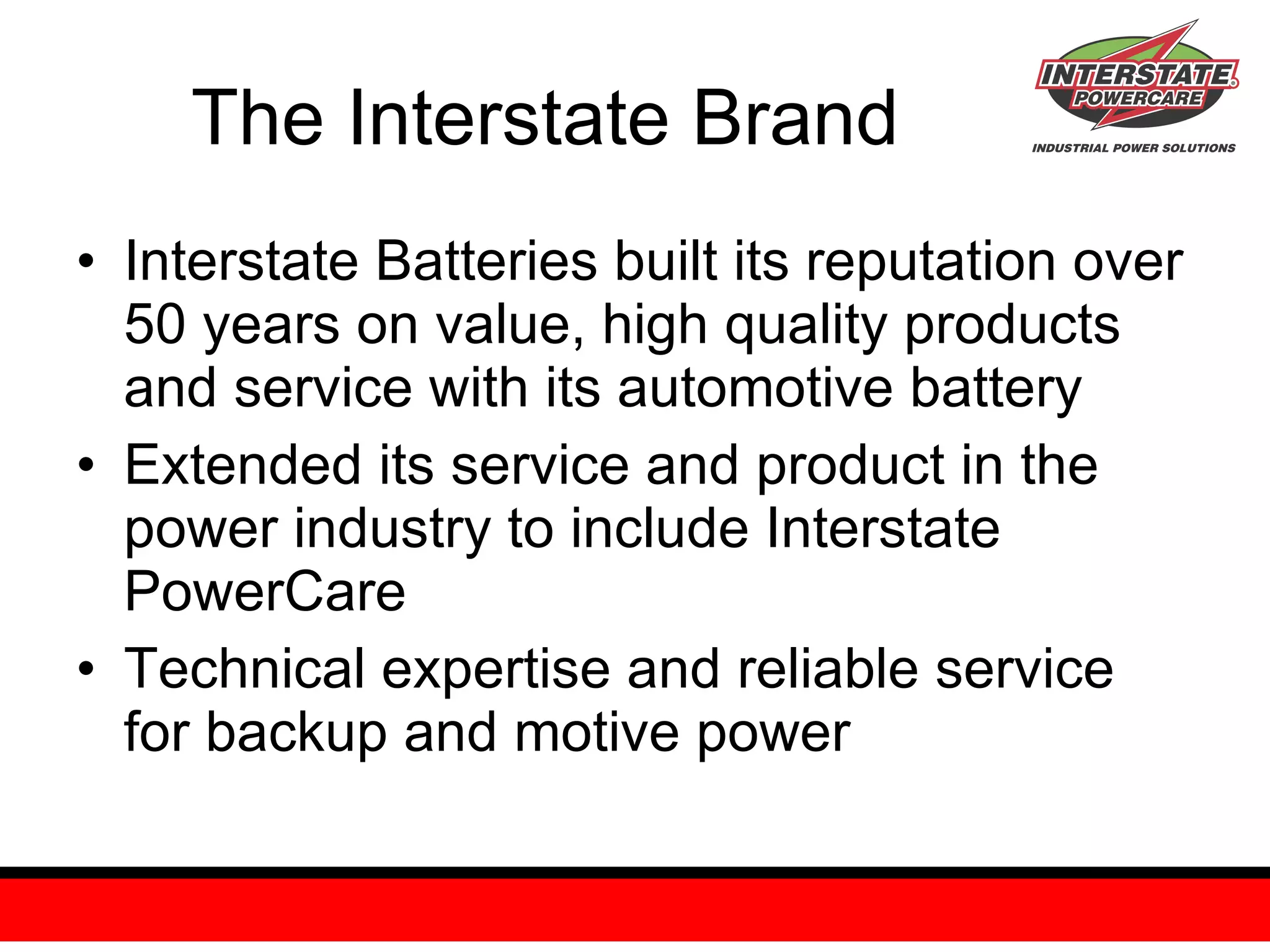 Interstate Power Care Overview | PPS