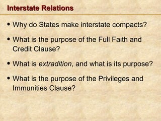 Interstate relations | PPS