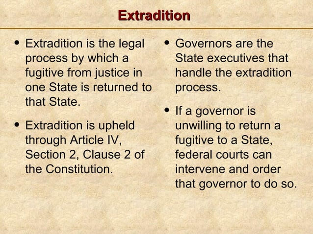 Interstate relations | PPT