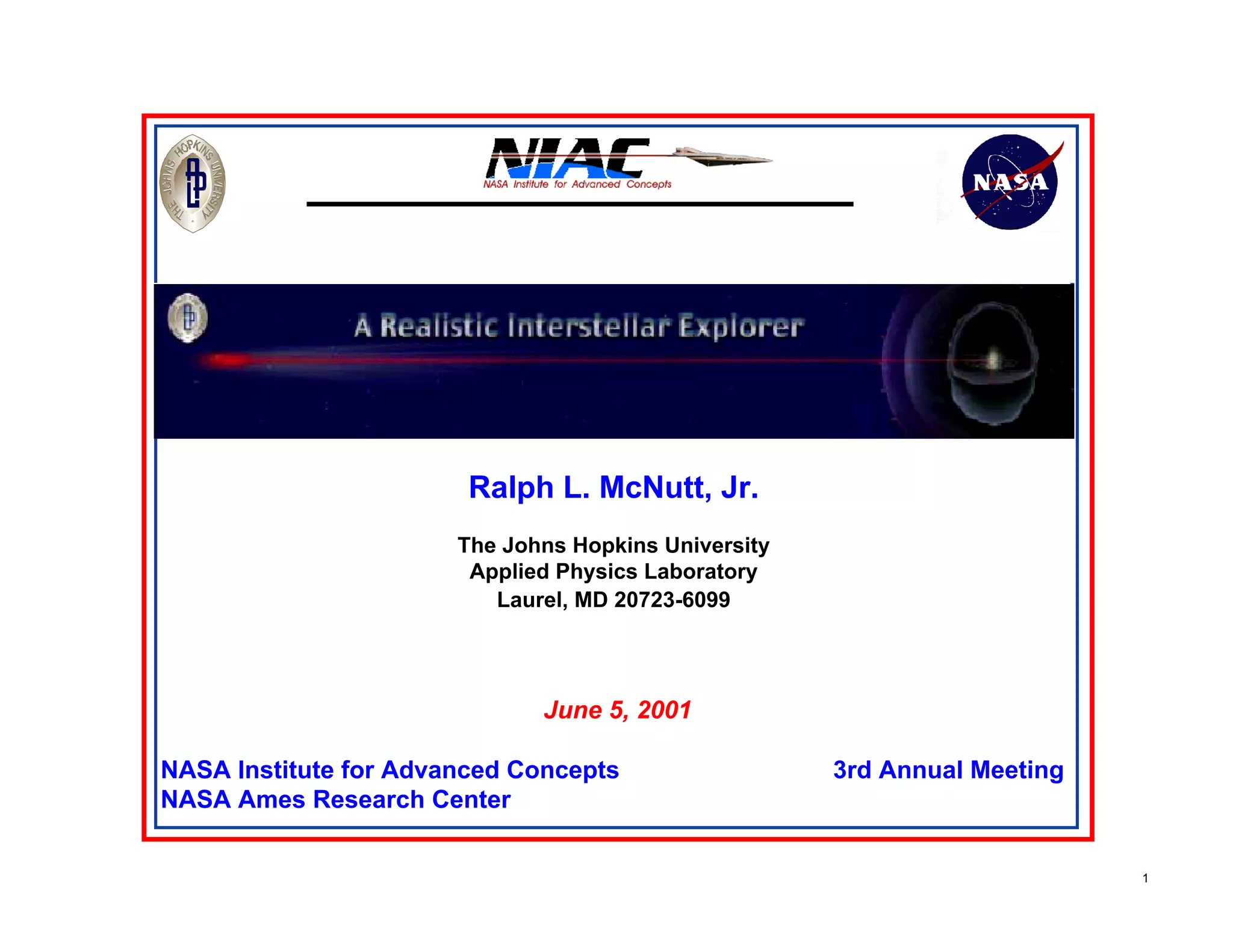 Interstellar explorerjun01 | PPT