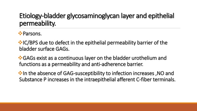 interstital cystitis bladder pain syndrome etiology and diagnosis.pptx