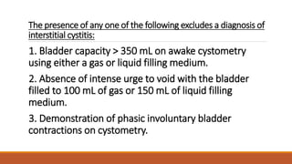 interstital cystitis bladder pain syndrome etiology and diagnosis.pptx
