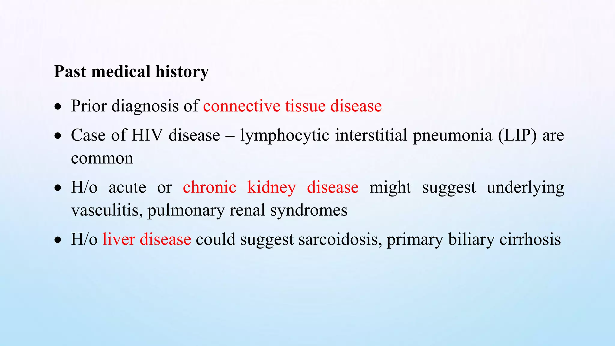 Interstitial lung disease (ILD) ppt slideshare | PPTX