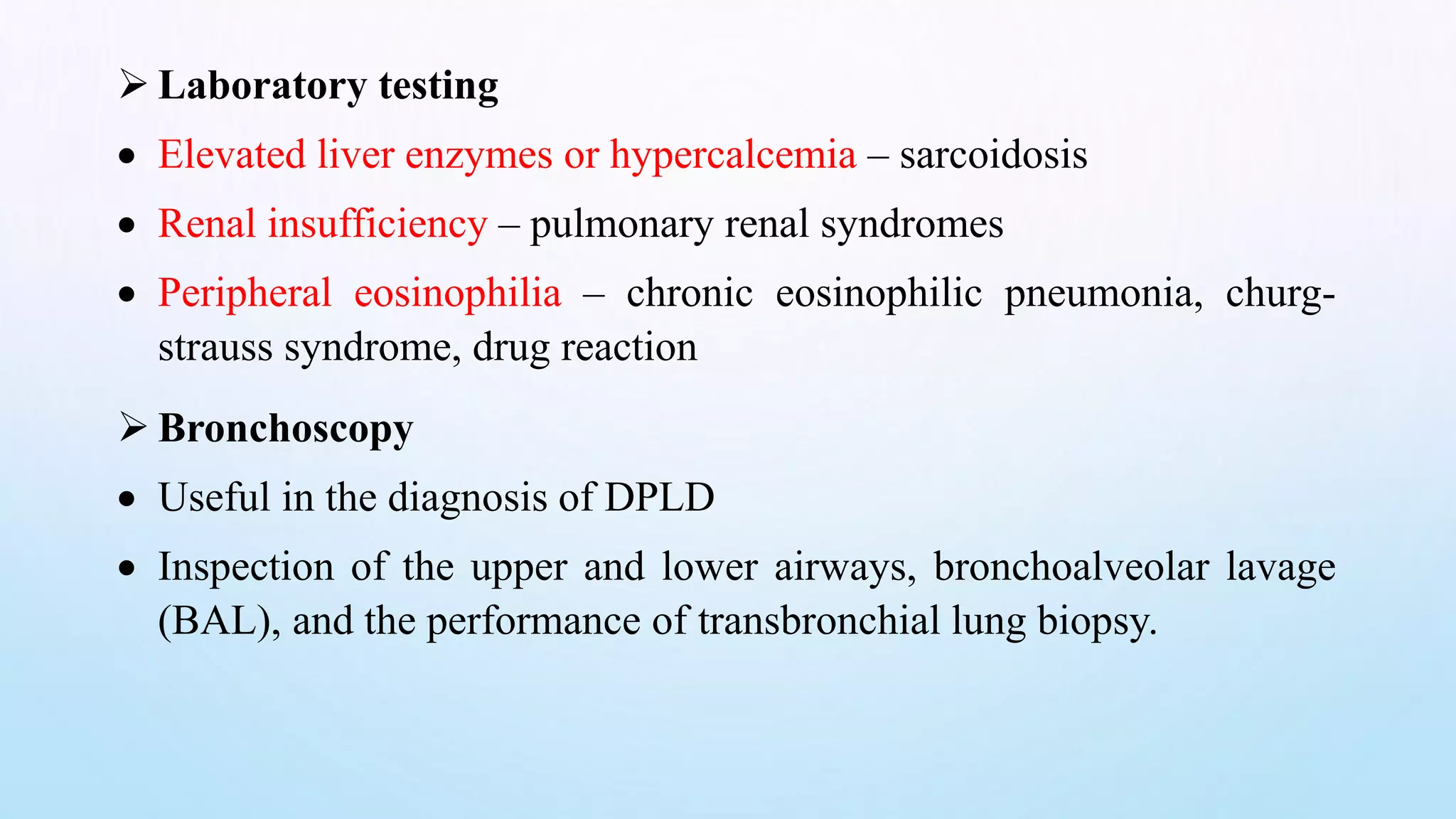 Interstitial lung disease (ILD) ppt slideshare | PPTX