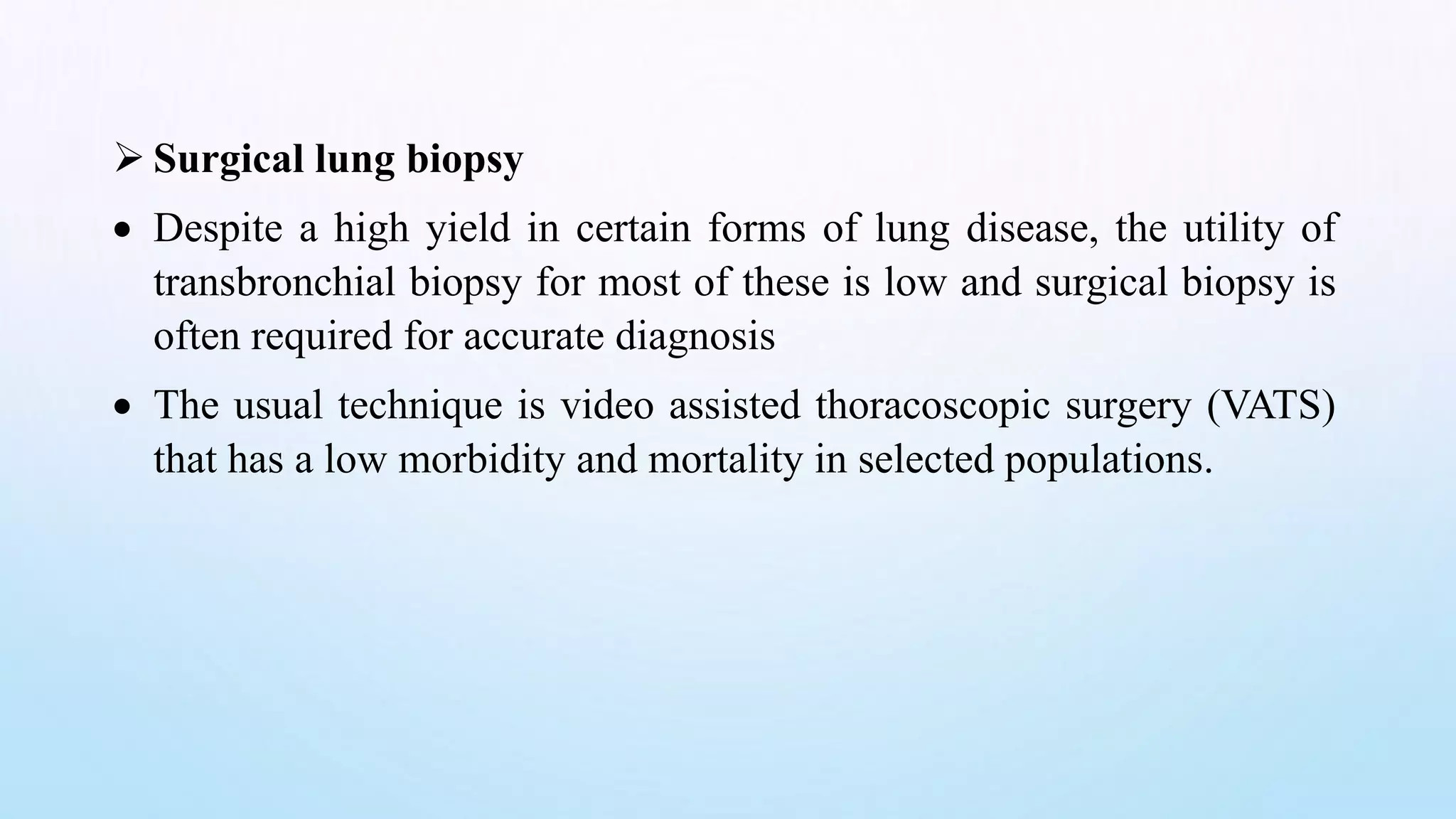 Interstitial lung disease (ILD) ppt slideshare | PPTX