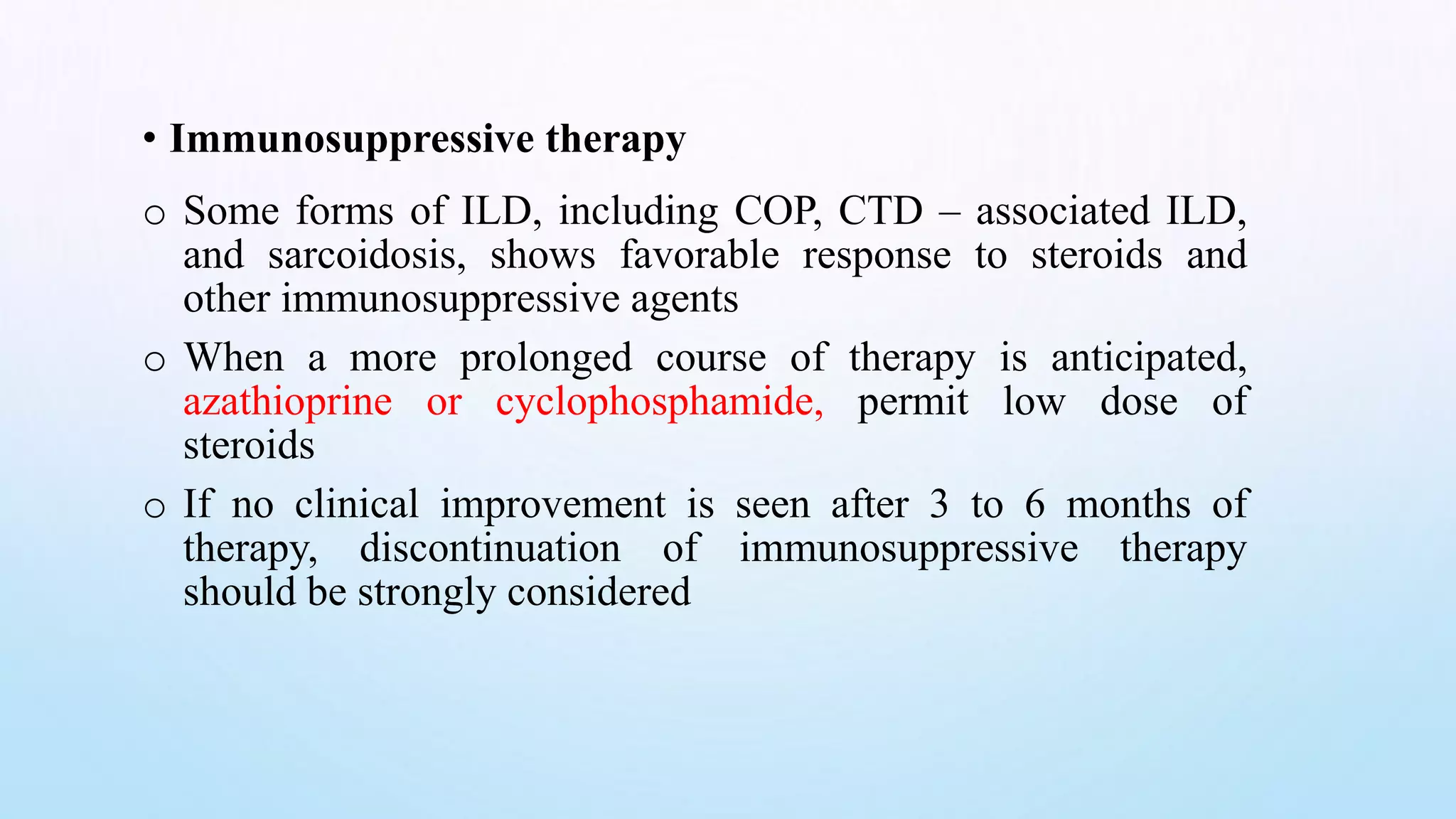 Interstitial lung disease (ILD) ppt slideshare | PPTX