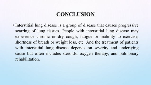 Interstitial lung disease (ILD) ppt slideshare | PPTX | Lung and Respiratory Health | Diseases ...