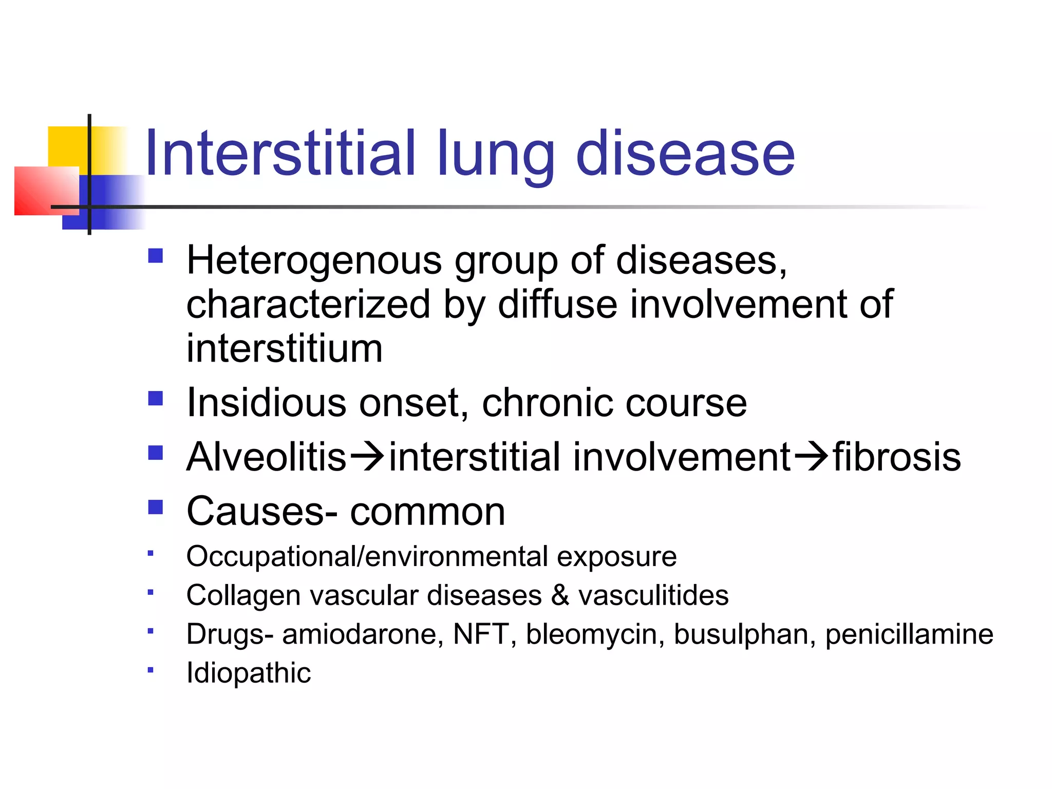 Interstitial and occupational lung disease | PPT