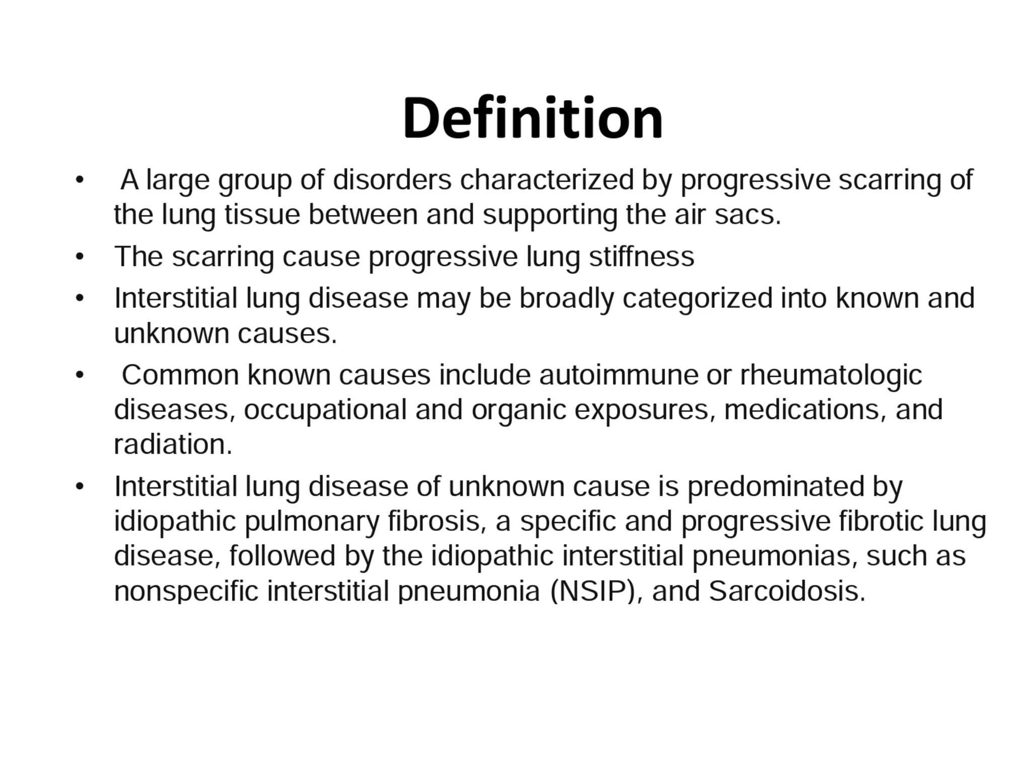 Interstitial lung disease | PPTX